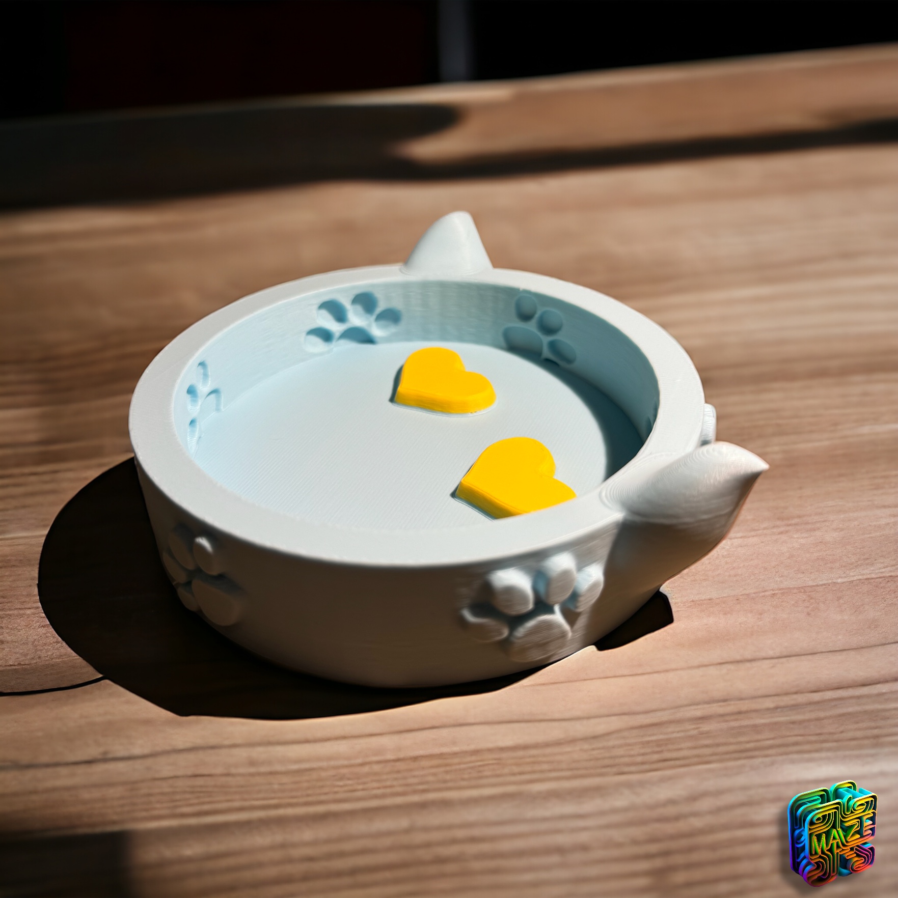 Valentine Cat Bowl by TheMazePrinter | Download free STL model ...