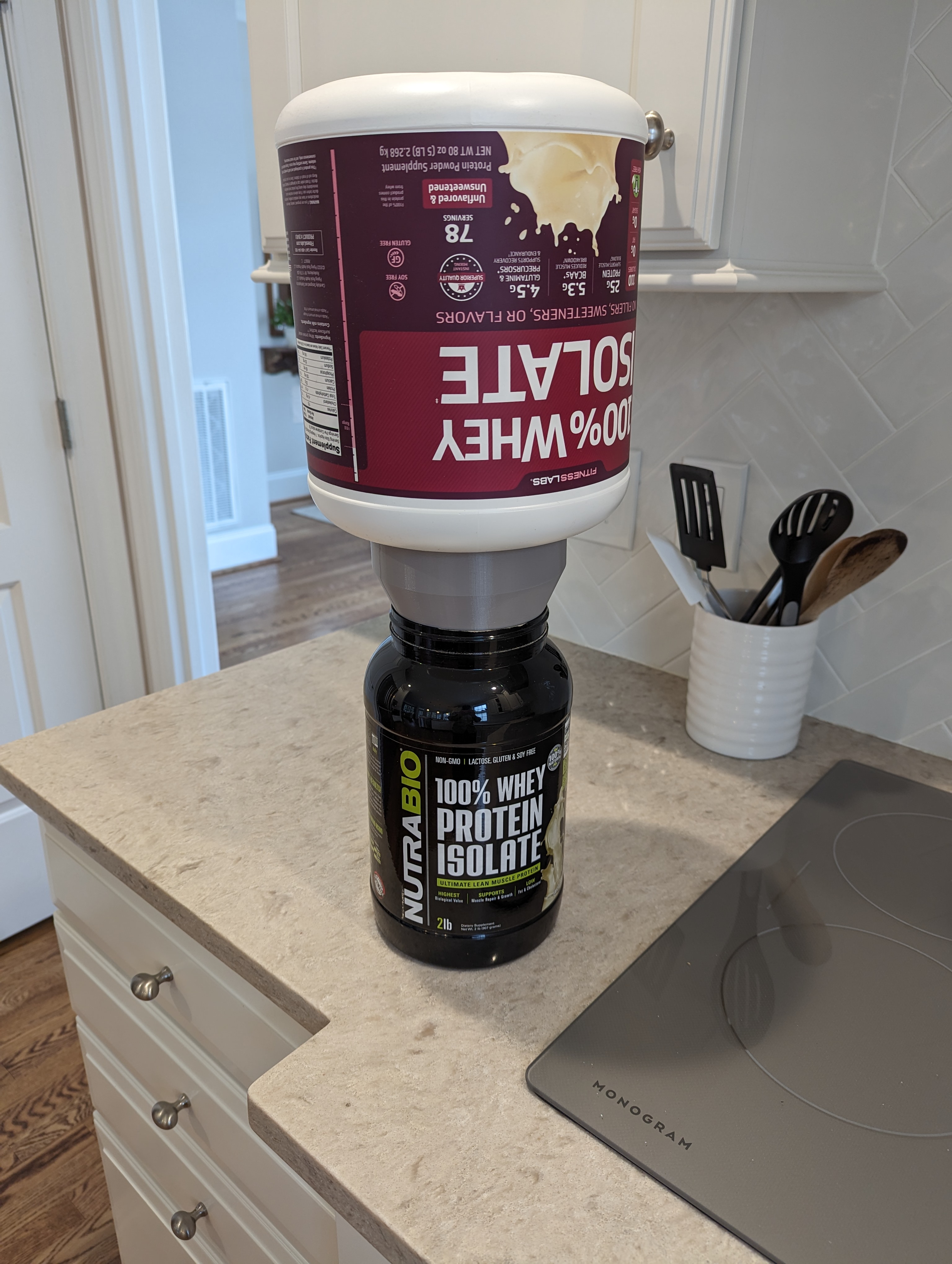 Protein powder funnel by fabnavigator | Download free STL model ...