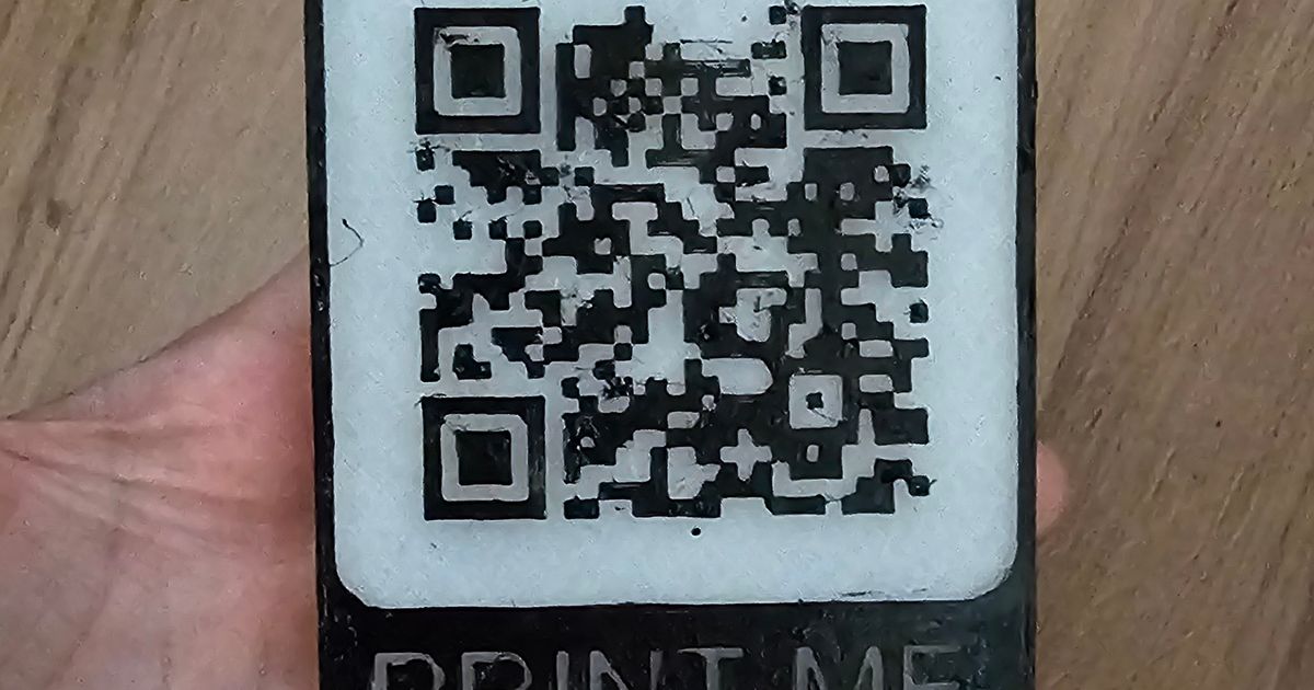 PRINT ME - QR CODE by P-196 | Download free STL model | Printables.com