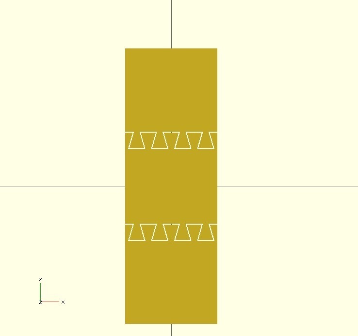 Parametric dovetail generator for OpenScad by hugokernel | Download ...