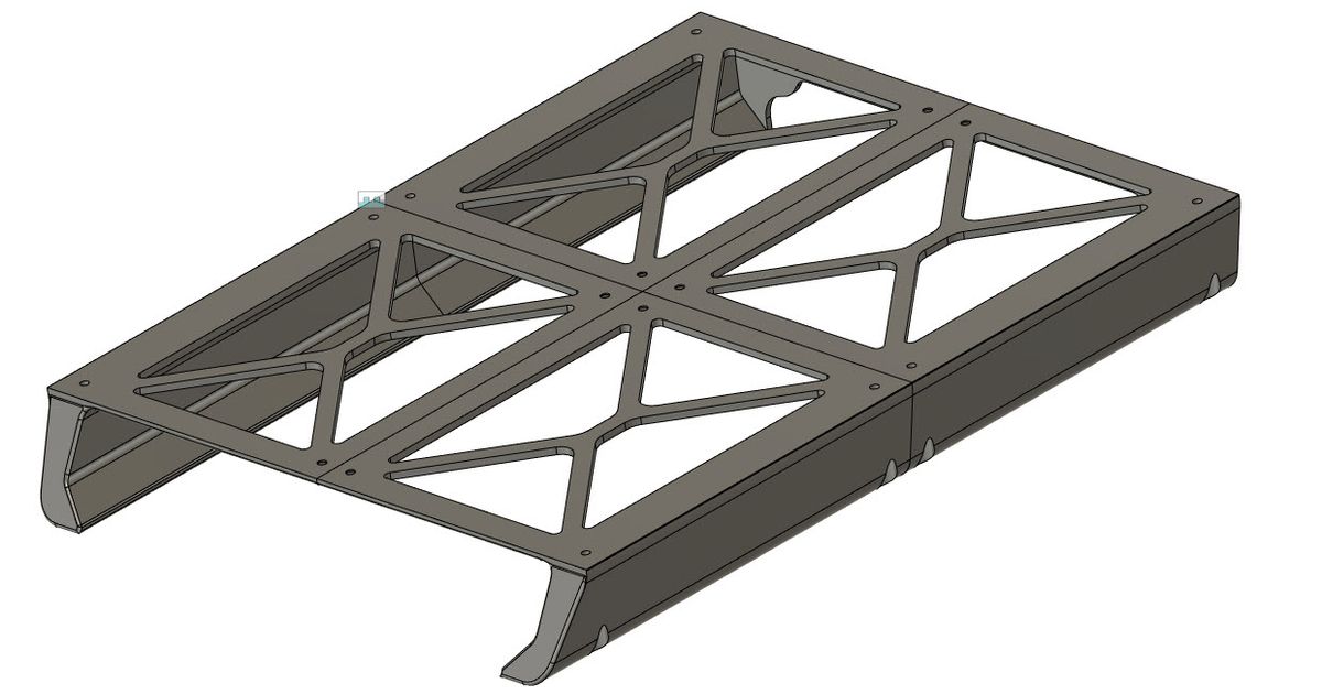 Under Desk Computer Shelf by Luce | Download free STL model ...