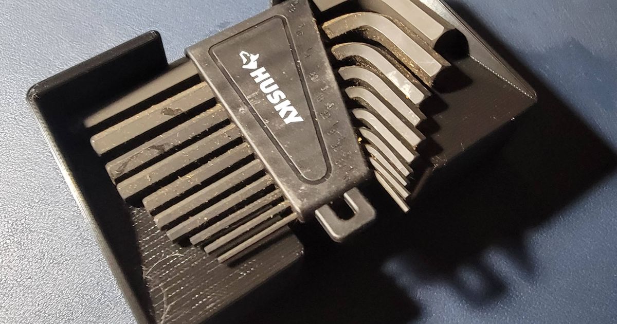 Husky Allen key holder gridfinity von Ian Cox | Kostenloses STL-Modell herunterladen ...