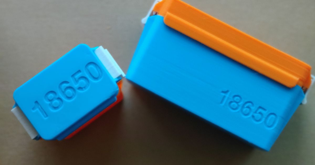 18650, 2 Row, Opposing Spring Latch Battery Box by brass_ring ...