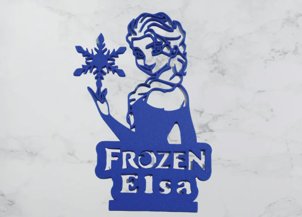 2D Frozen Elsa by V3Dprint | Download free STL model | Printables.com