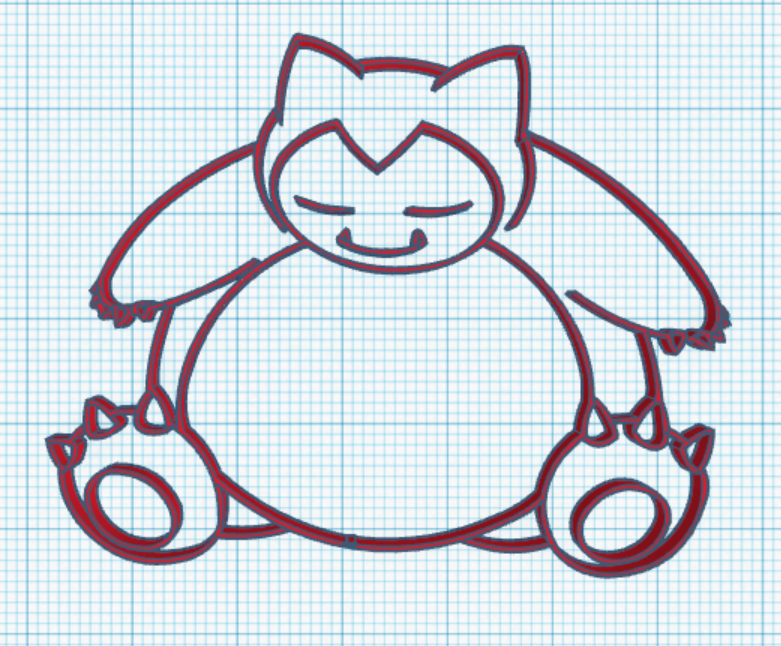 Snorlax2D by Jorge Martín | Download free STL model | Printables.com