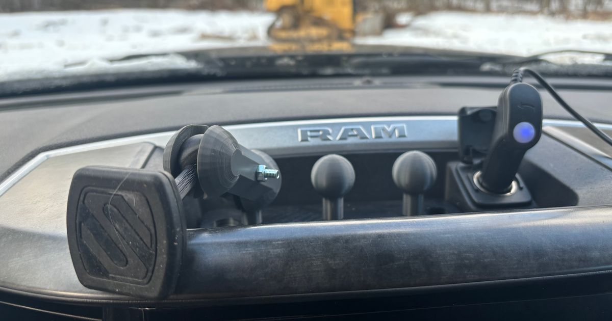 Ram ball mount for Dodge Ram 2500 by rj_ruin | Download free STL model ...