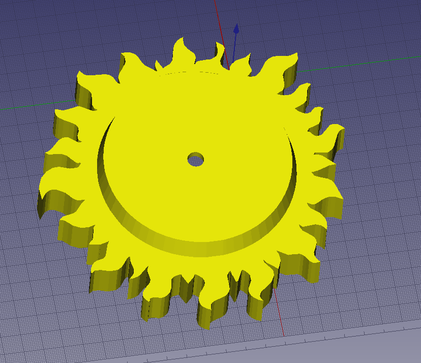 Sun styled Clock by Clockman | Download free STL model | Printables.com