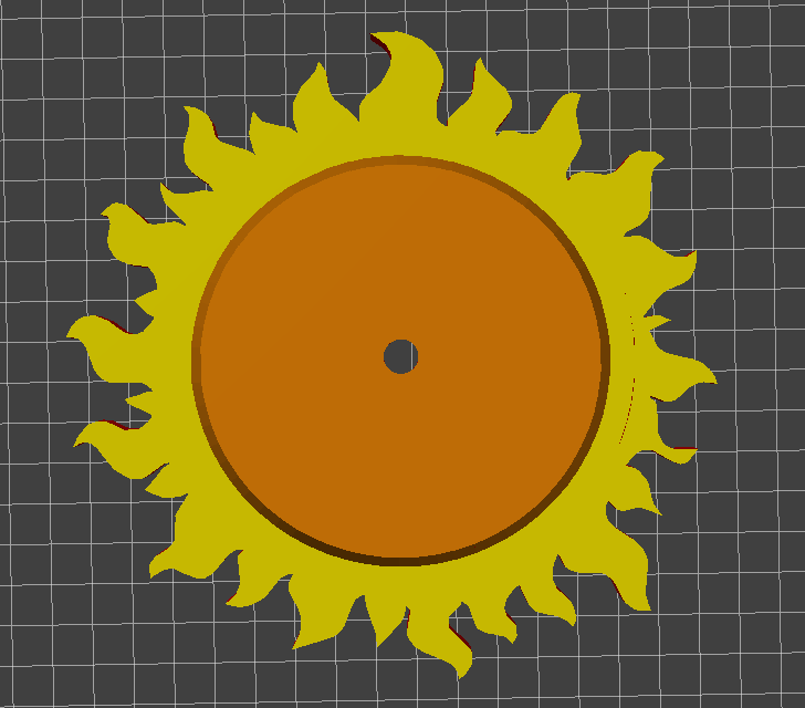 Sun styled Clock by Clockman | Download free STL model | Printables.com