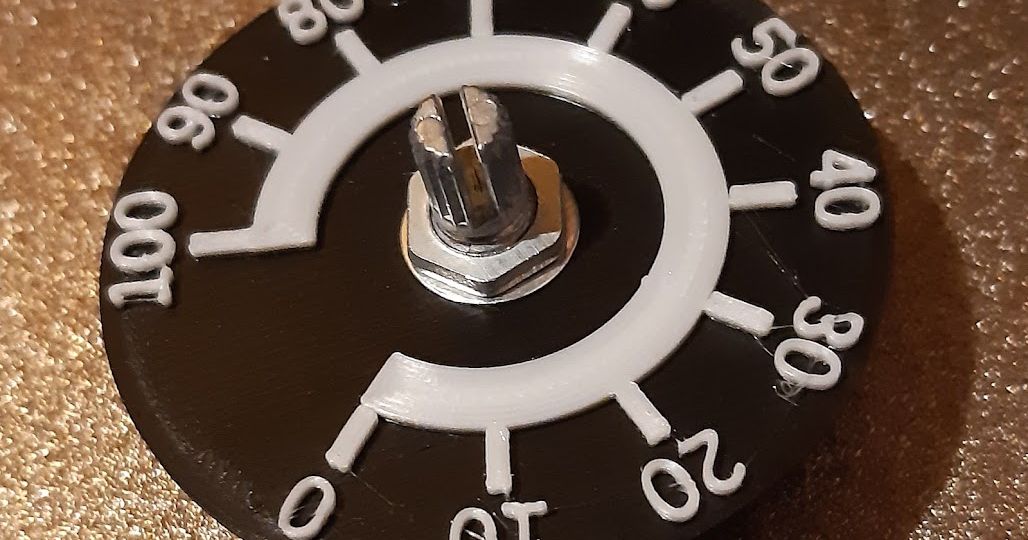 Numbered dial 0-100 for panel (clockwise and anticlockwise) by Gilberto ...