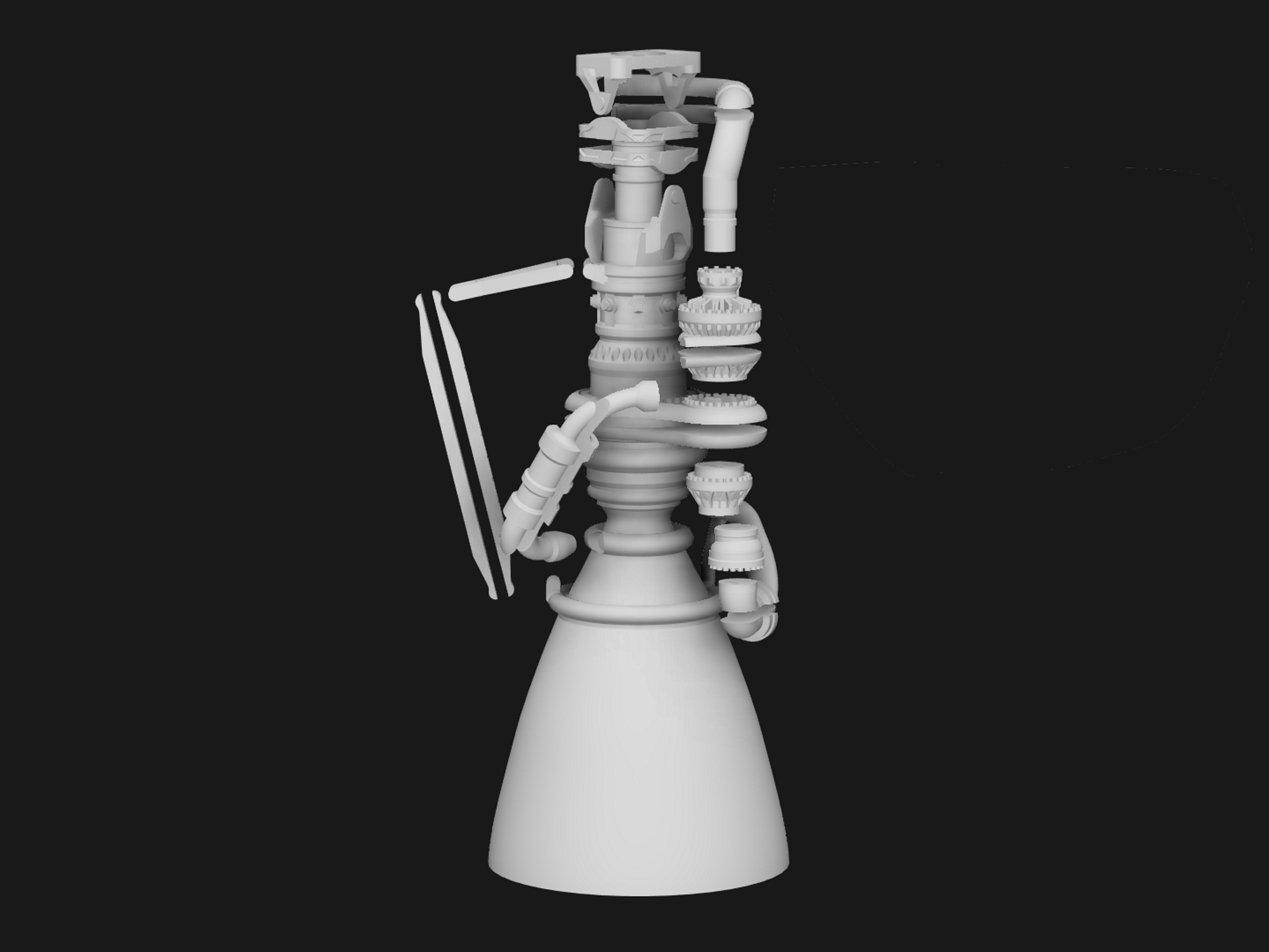 SpaceX Raptor Engine by In3DSpace | Printables Store