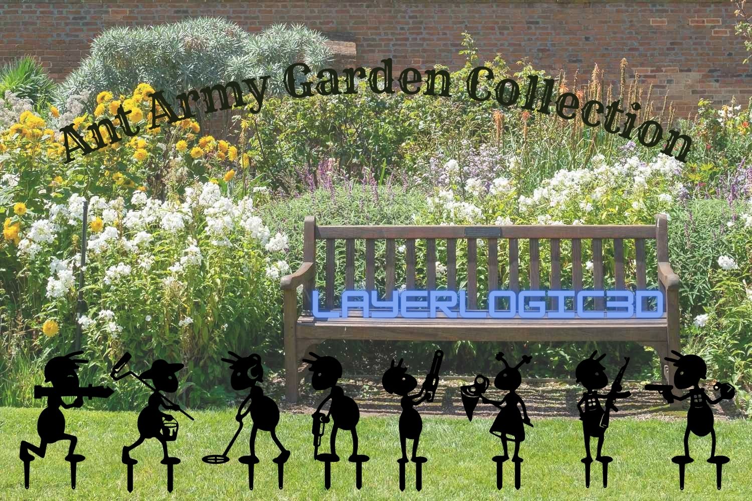 Ant Army Garden Collection by LayerLogic3D | Download free STL model ...