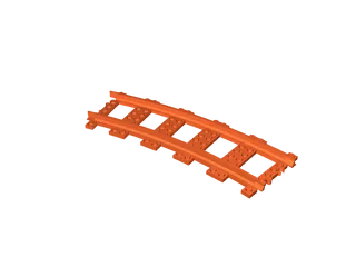 R56 Curve L-Gauge Train Track - Compatiple with LEGO Track by Bob Hayes ...
