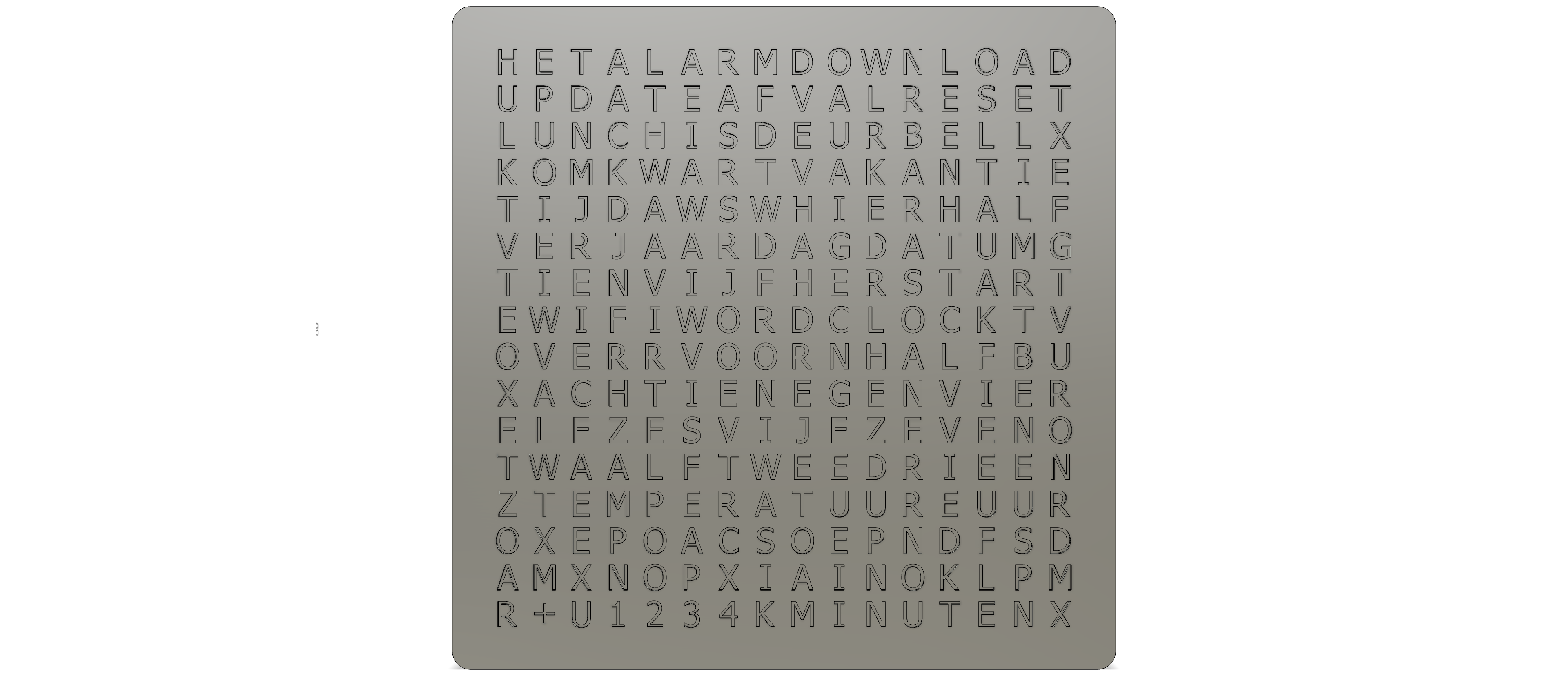 WordClock 16x16 - 2024 by AWSW | Download free STL model | Printables.com