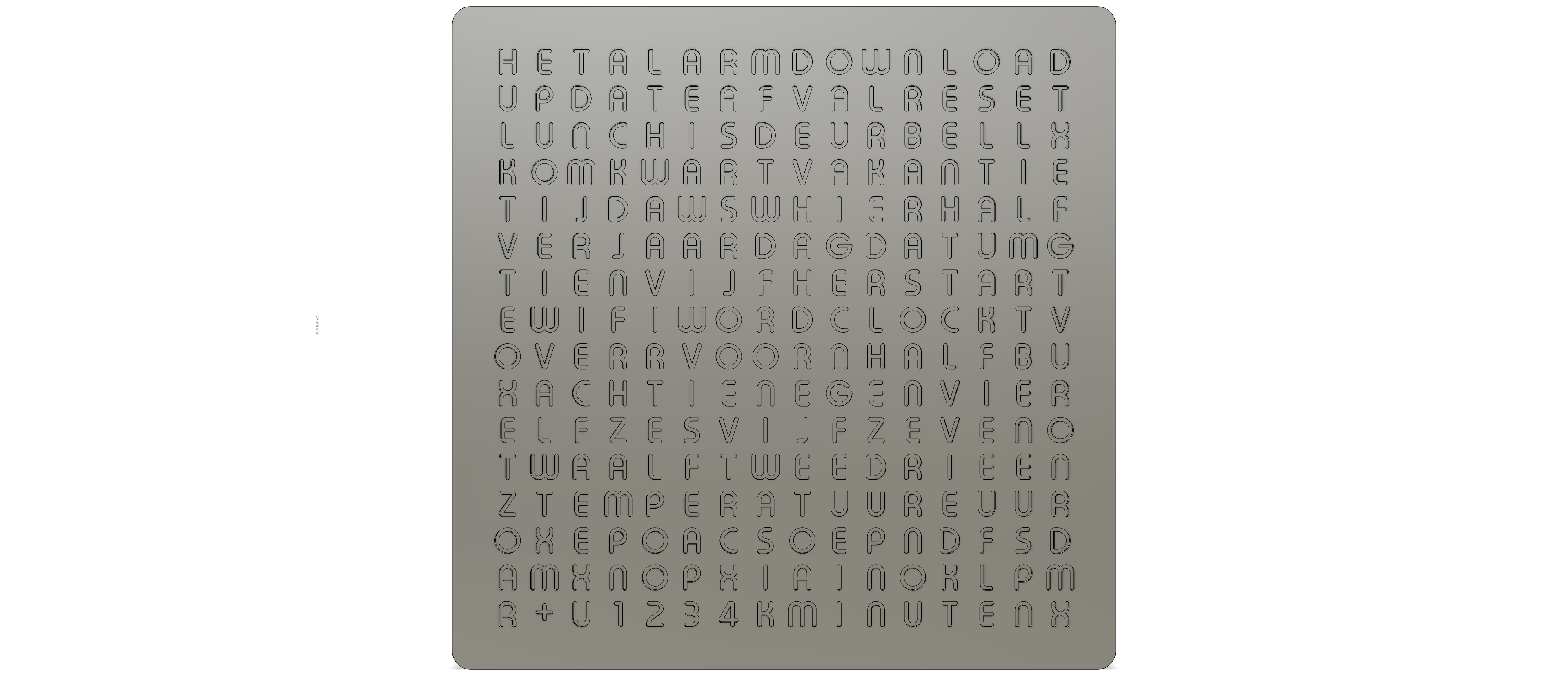 WordClock 16x16 - 2024 by AWSW | Download free STL model | Printables.com