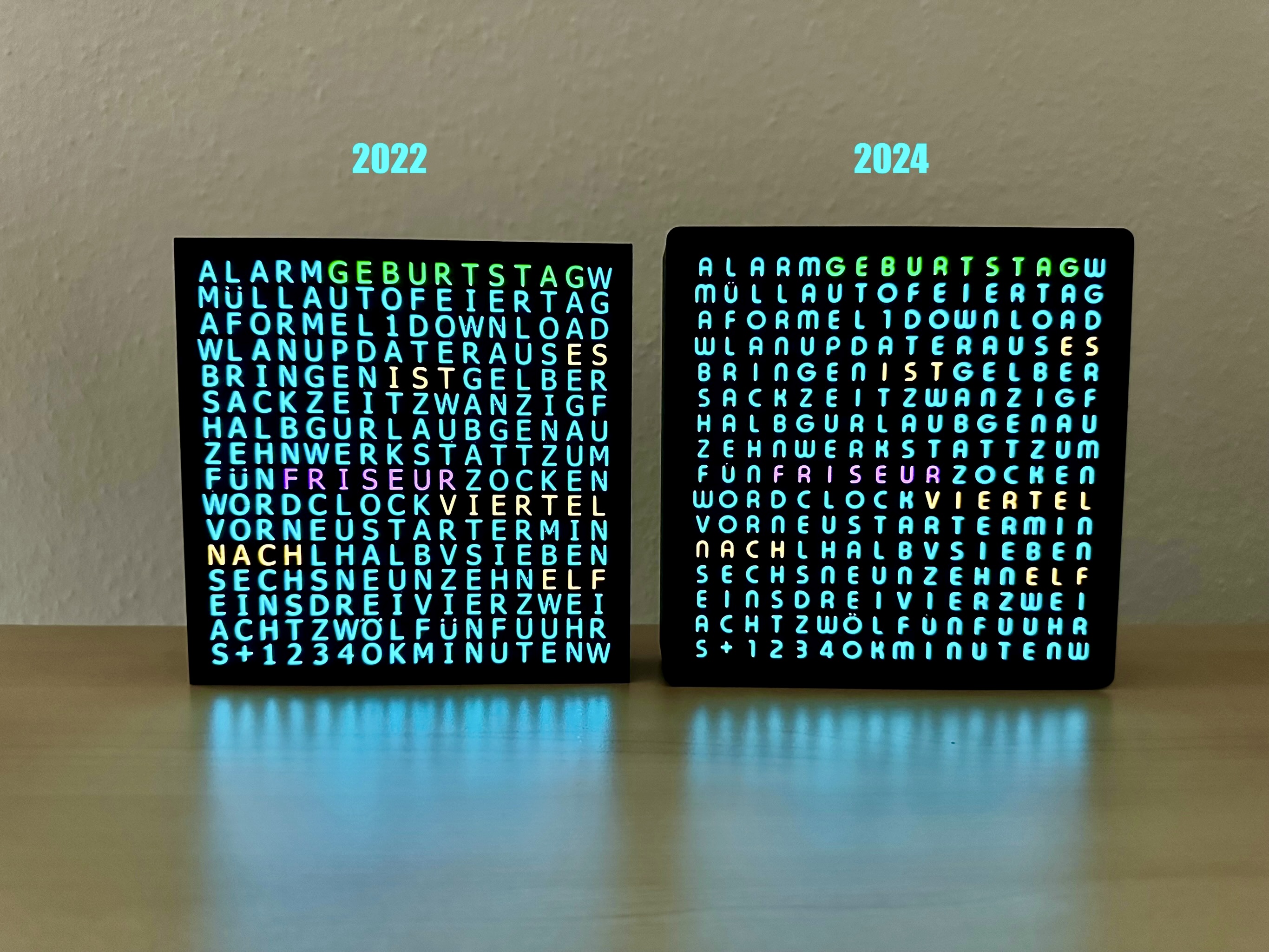 WordClock 16x16 - 2024 by AWSW | Download free STL model | Printables.com