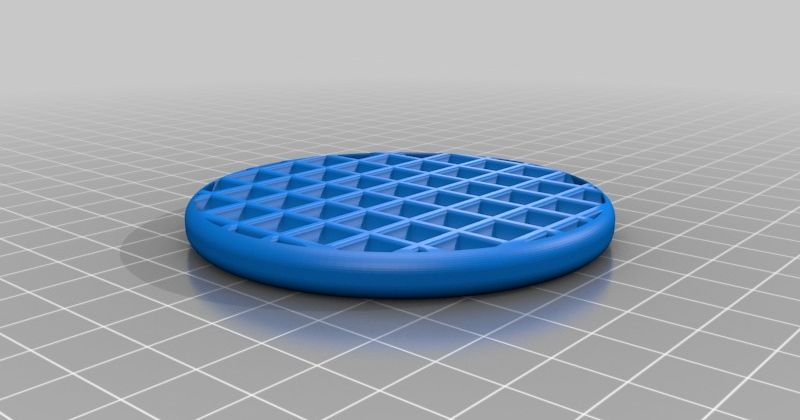 Waffle (Kids Play Food) by Making Changes | Download free STL model ...