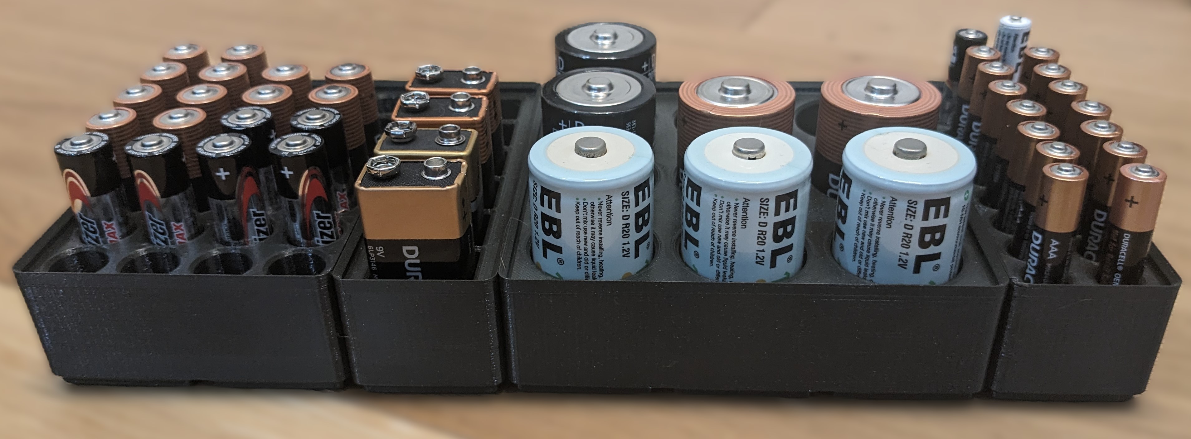 Gridfinity Embedded Magnets Battery Tray by sdwilsh | Download free STL ...