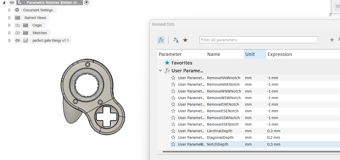 Parametric notch builder tool for Bibben FDM GCC by Bibben | Download ...