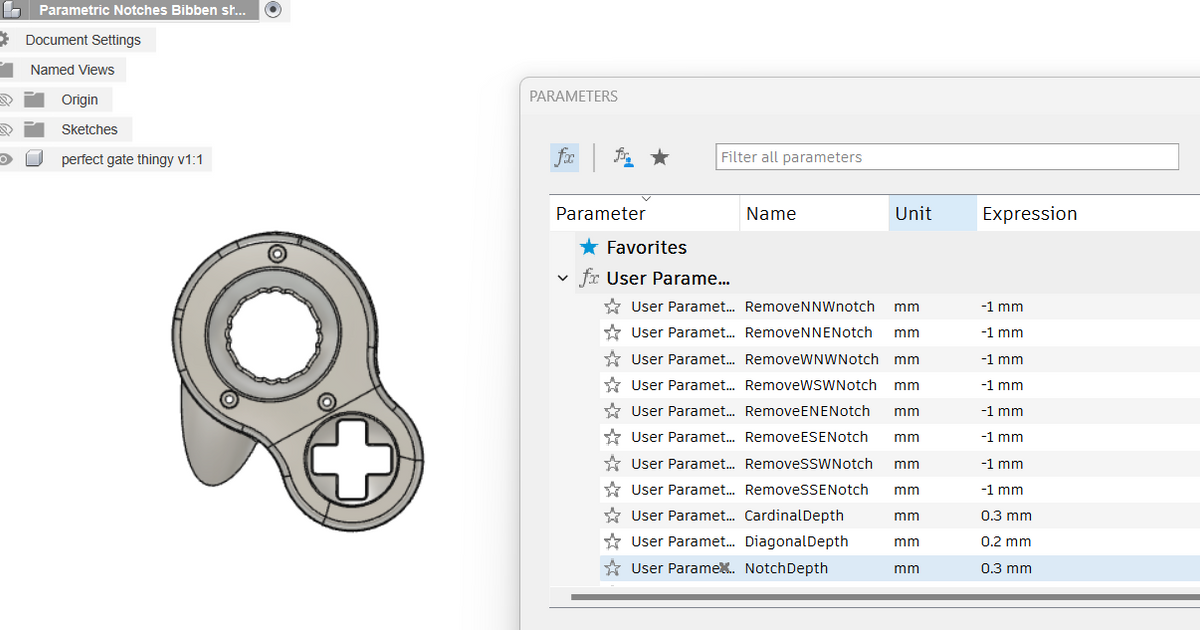 Parametric notch builder tool for Bibben FDM GCC by Bibben | Download ...