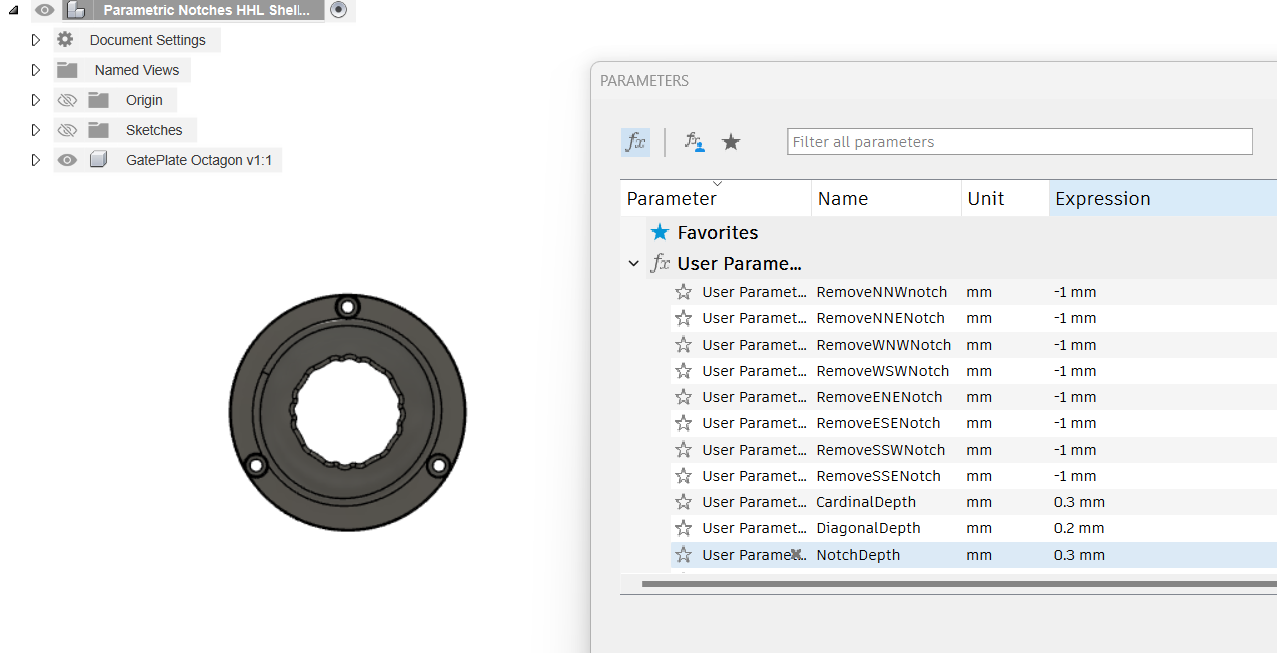 Parametric Notch builder tool HHL shell by Bibben | Download free STL ...
