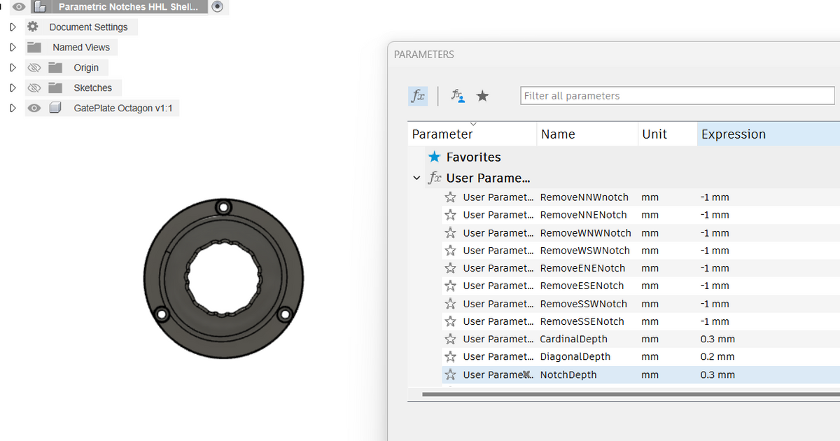 Parametric Notch builder tool HHL shell by Bibben | Download free STL ...