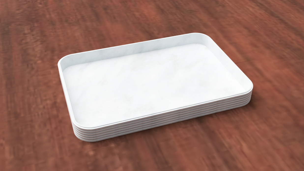Tray with lines by Arjun Creations | Download free STL model ...