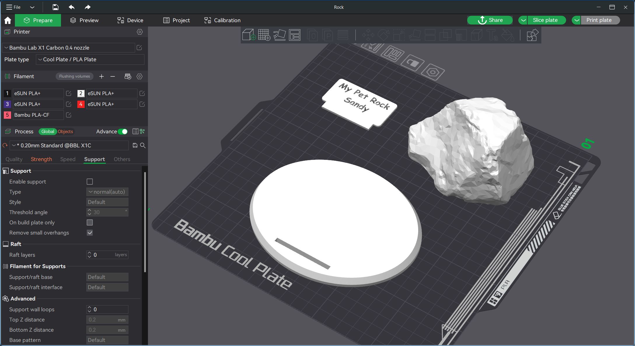 Sandy the Pet Rock by Wiseone | Download free STL model | Printables.com