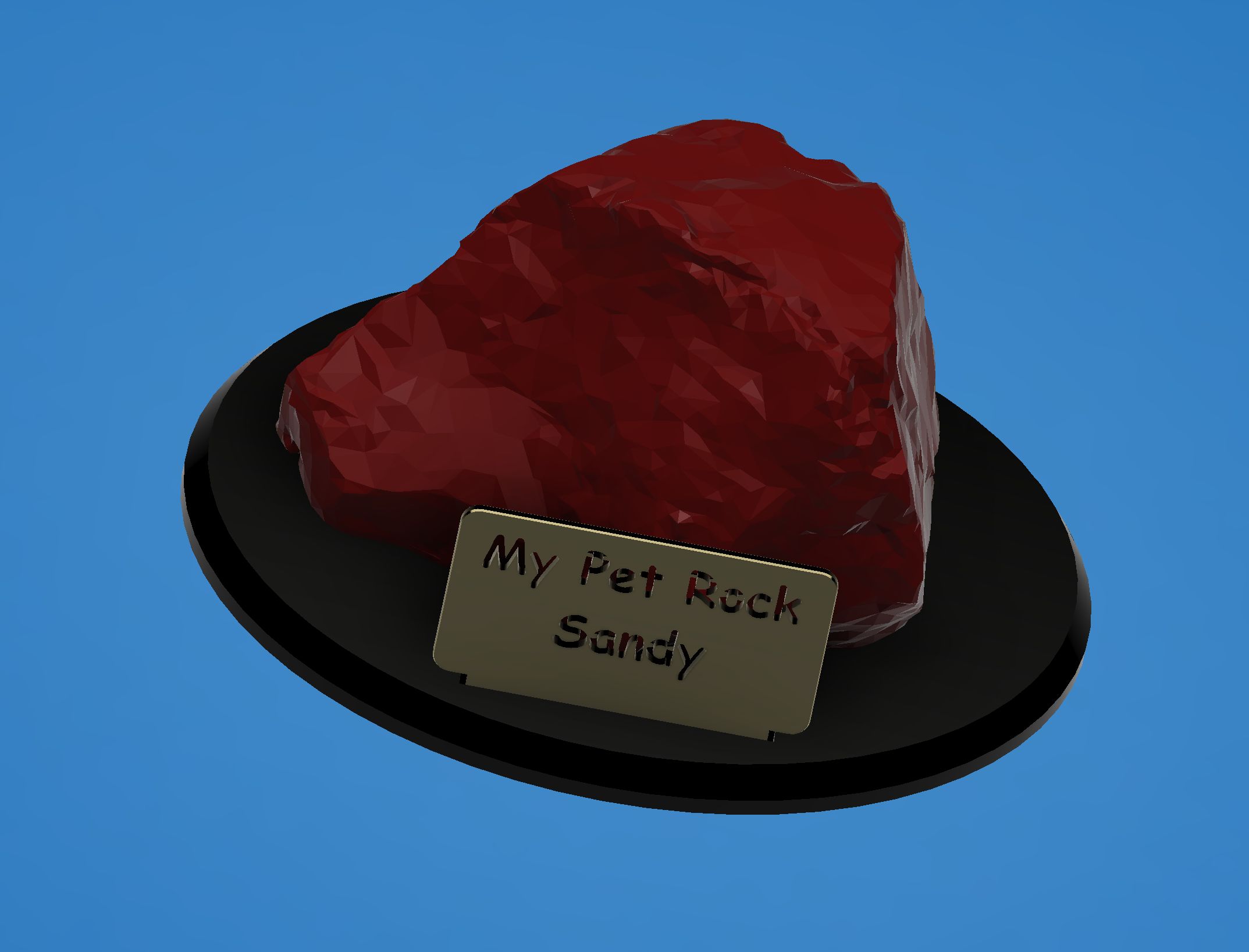 Sandy the Pet Rock by Wiseone | Download free STL model | Printables.com