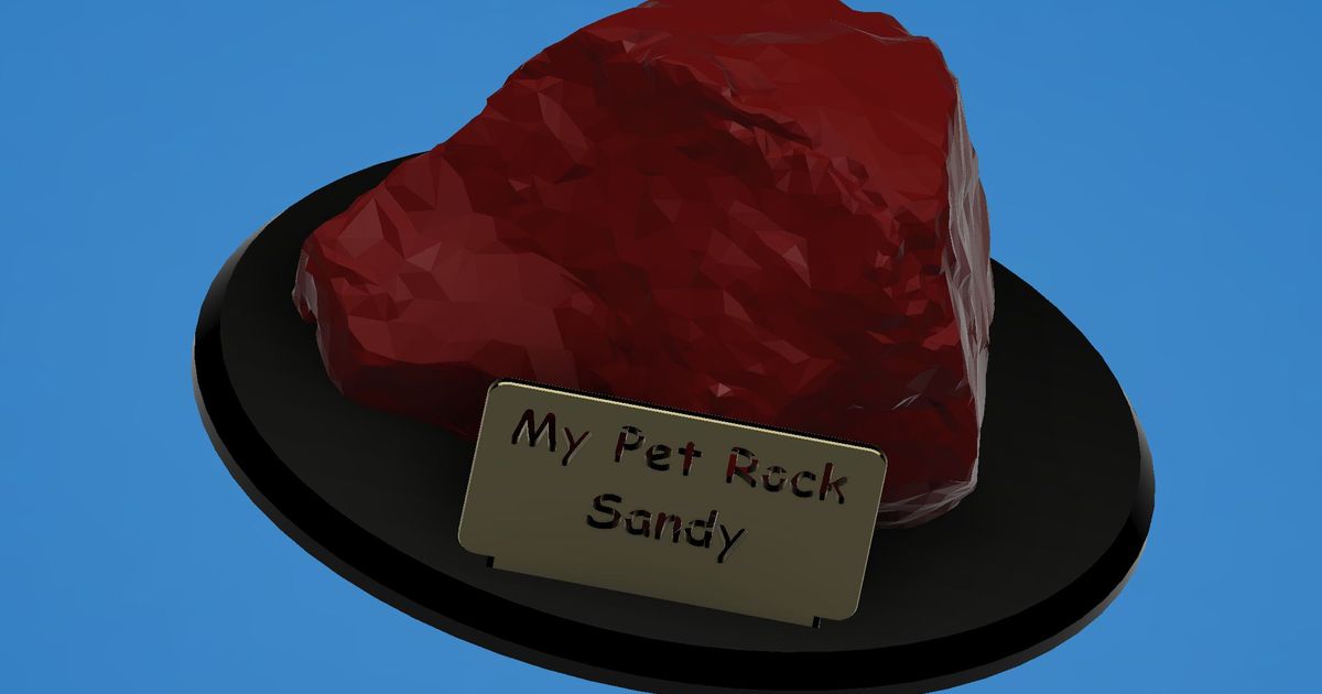 Sandy the Pet Rock by Wiseone | Download free STL model | Printables.com