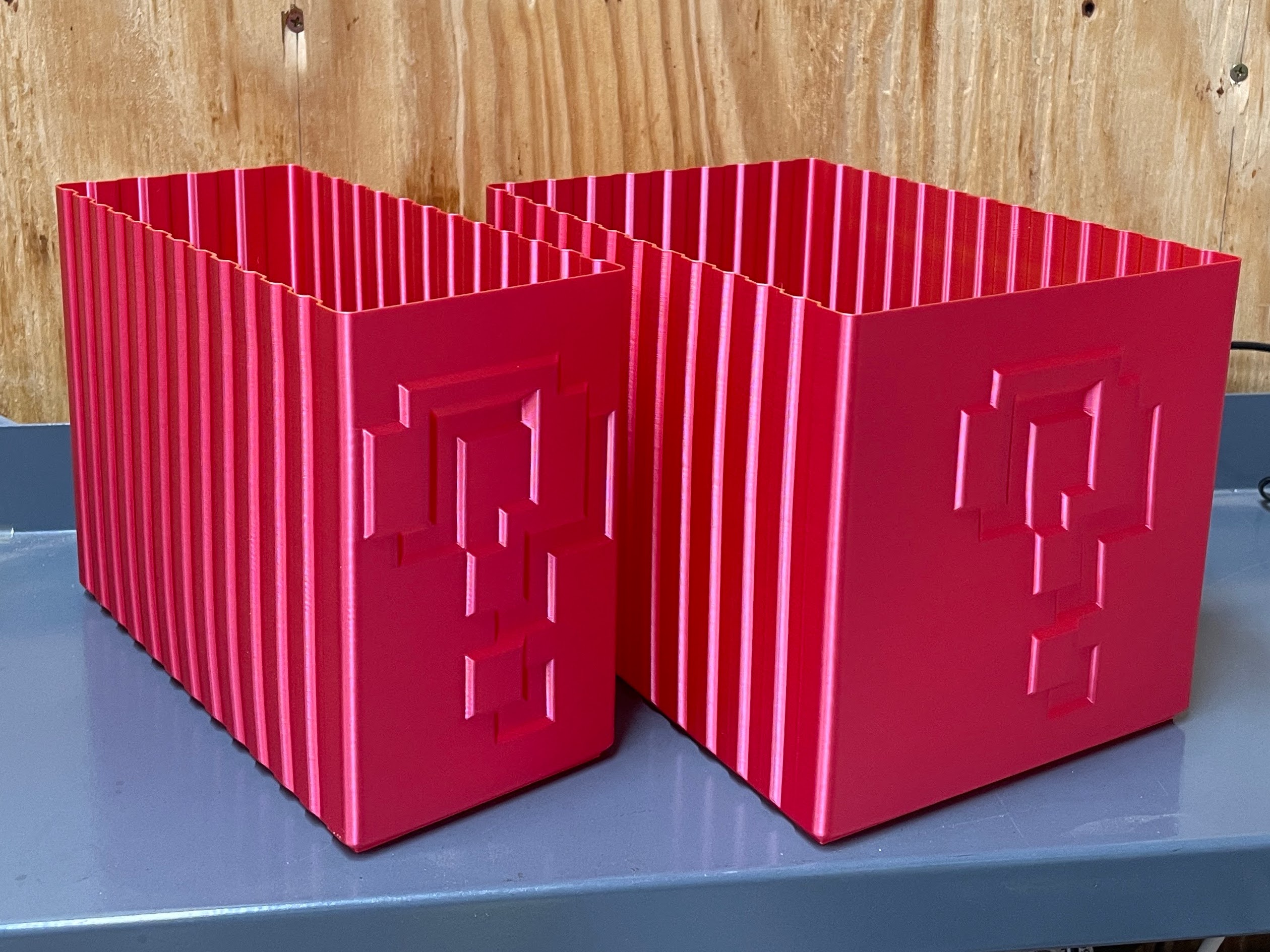 Mario question mark block mystery bin -vase mode by Douglas Hale ...
