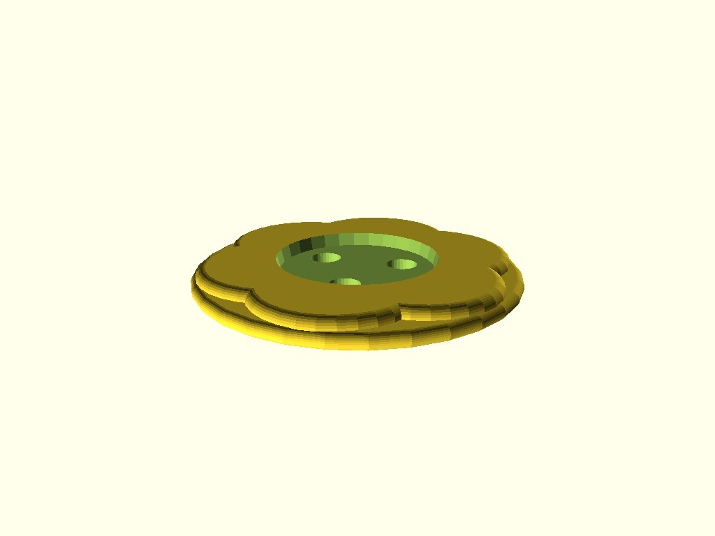 Buttons with a flower pattern by SHR3D.eu | Download free STL model ...