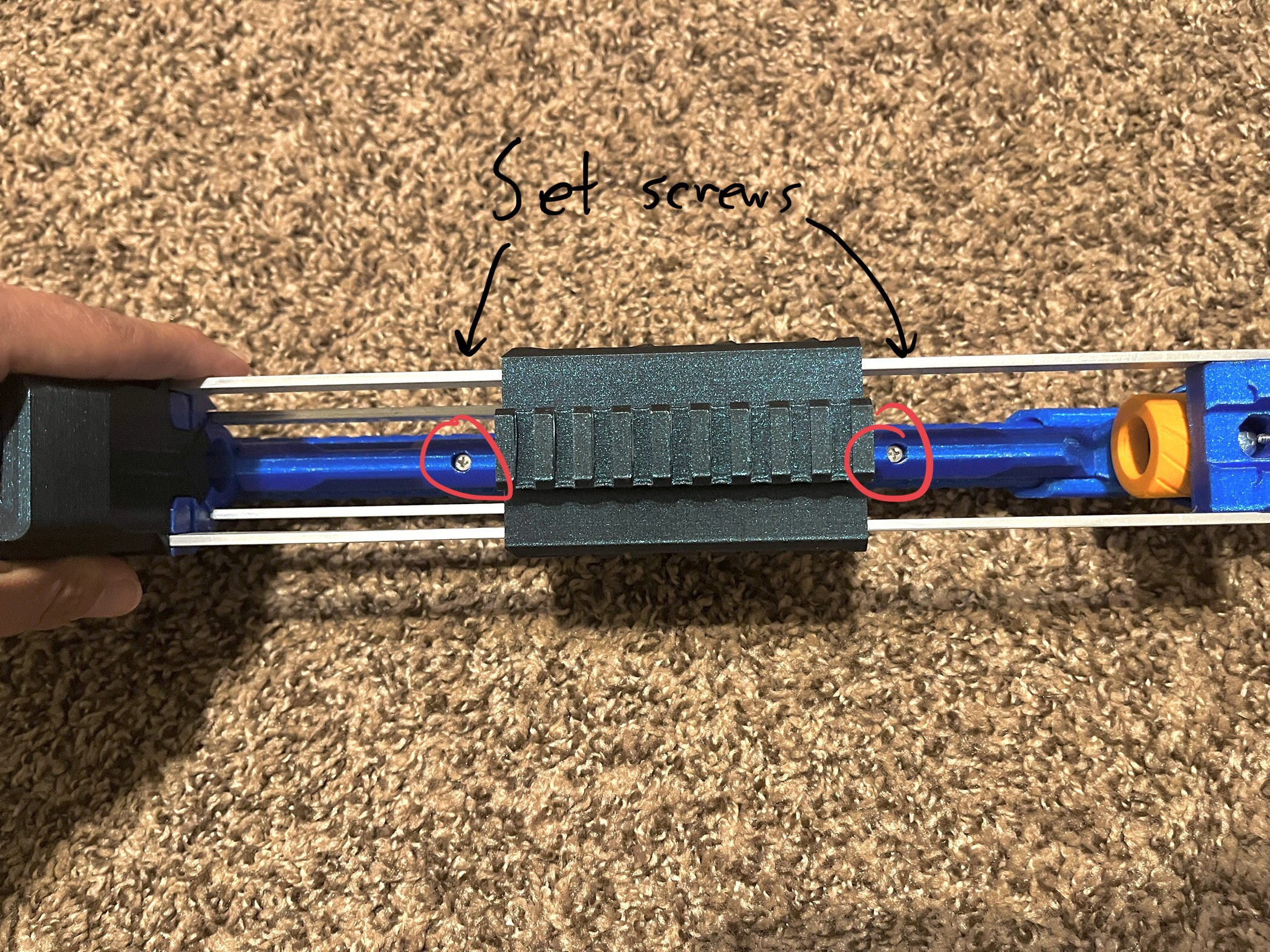 Upgraded Picatinny Rails for the nerf Caliburn 4 by NotGabe | Download ... Upgraded Picatinny Rails for the nerf Caliburn 4 by NotGabe | Download ...