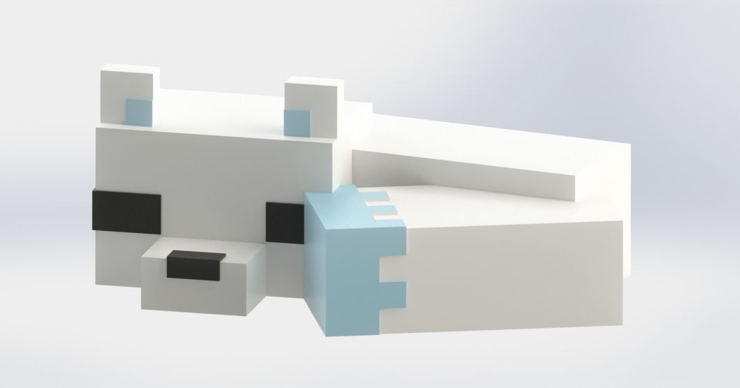 Minecraft Snow Fox by Stranger737 | Download free STL model ...