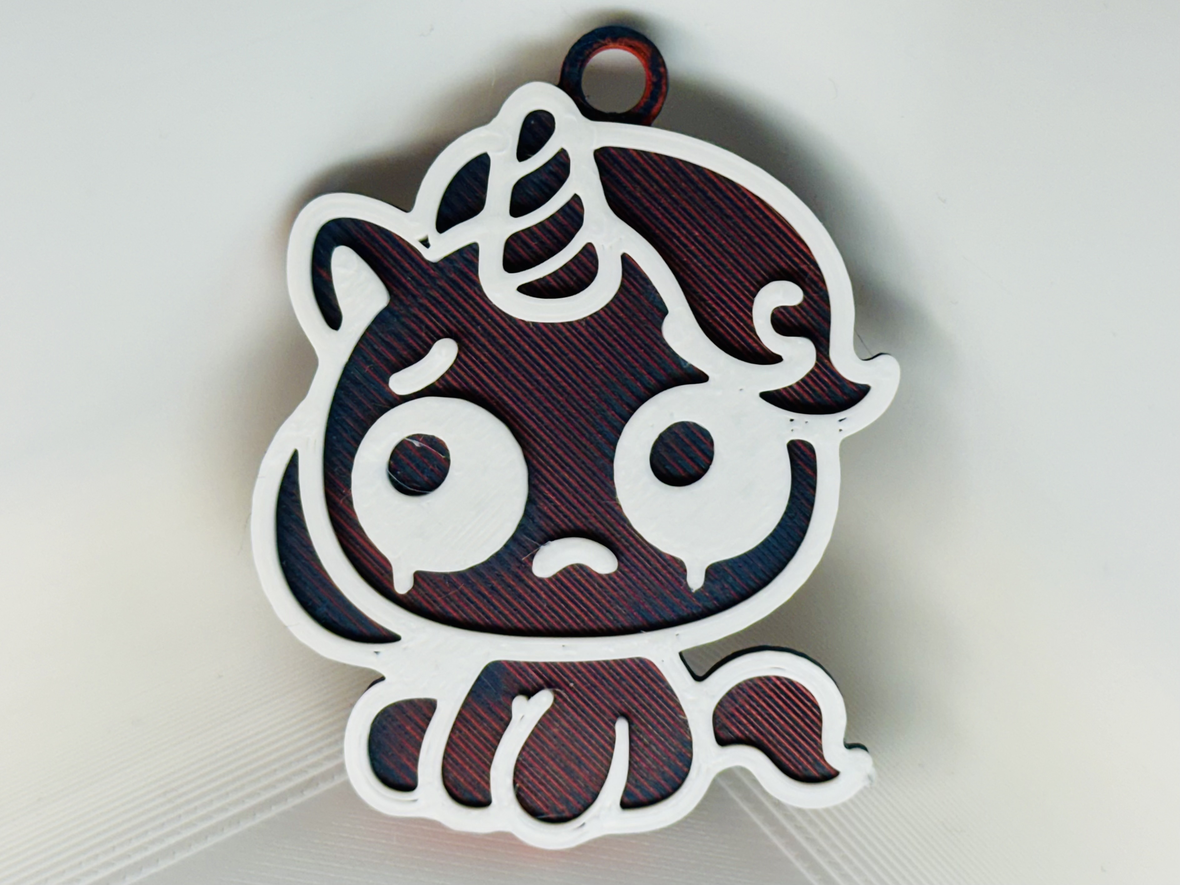 Sad Unicorn Keychain by Nolan3D | Download free STL model | Printables.com