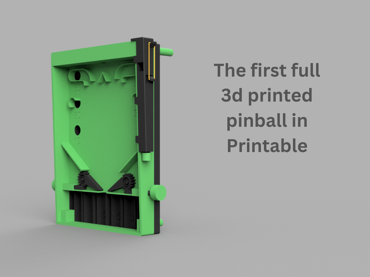 Gear Pinball - The first full functional 3d printed gear pinball. by ...