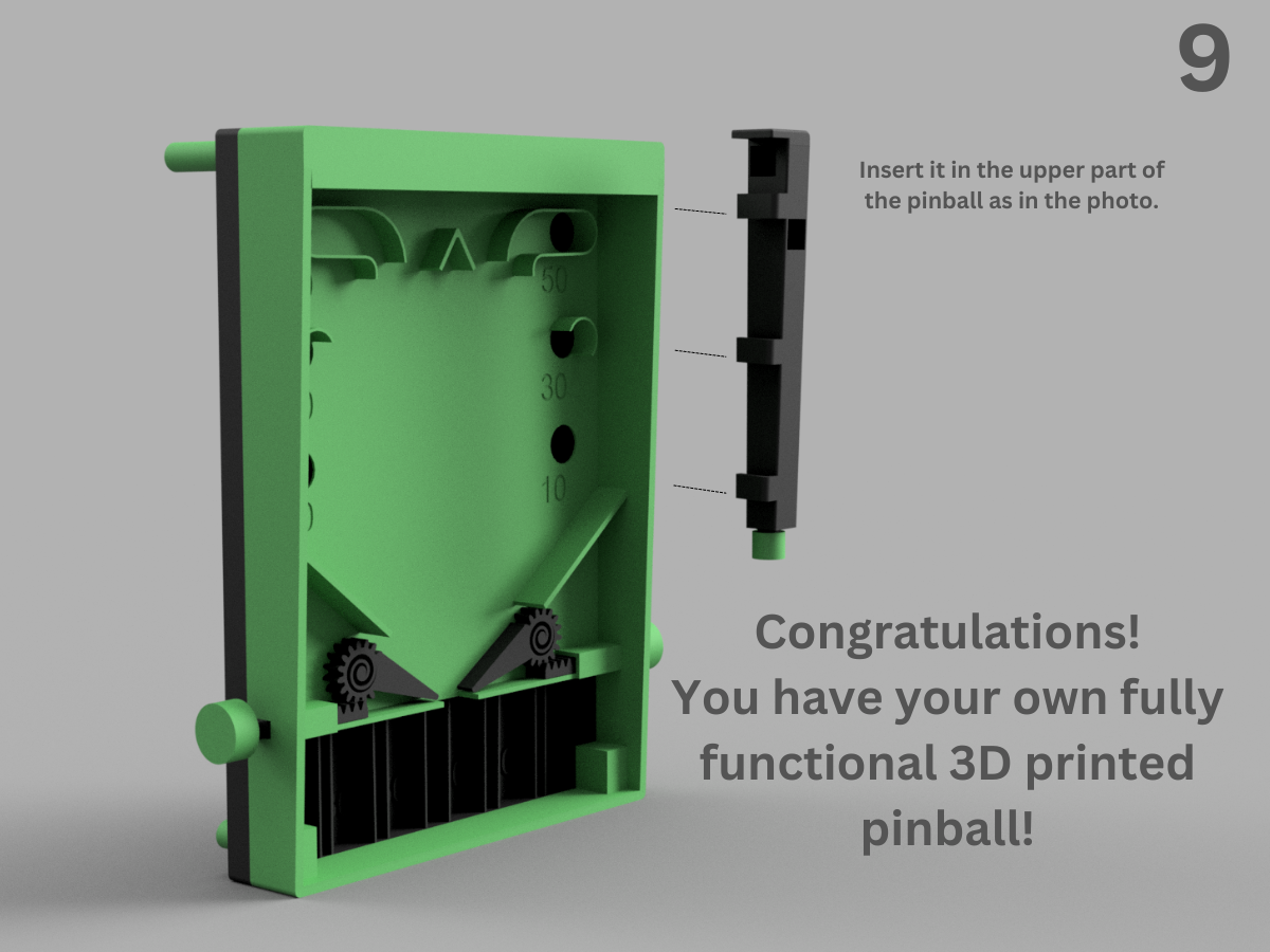 Gear Pinball - The first full functional 3d printed gear pinball. by ...