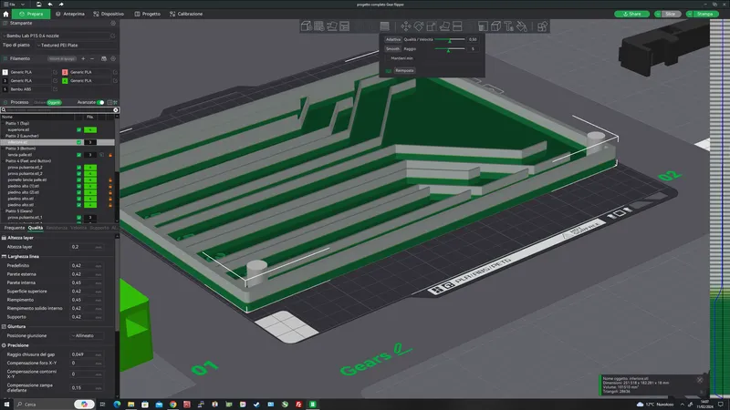 Gear Pinball - The first full functional 3d printed gear pinball. by ...
