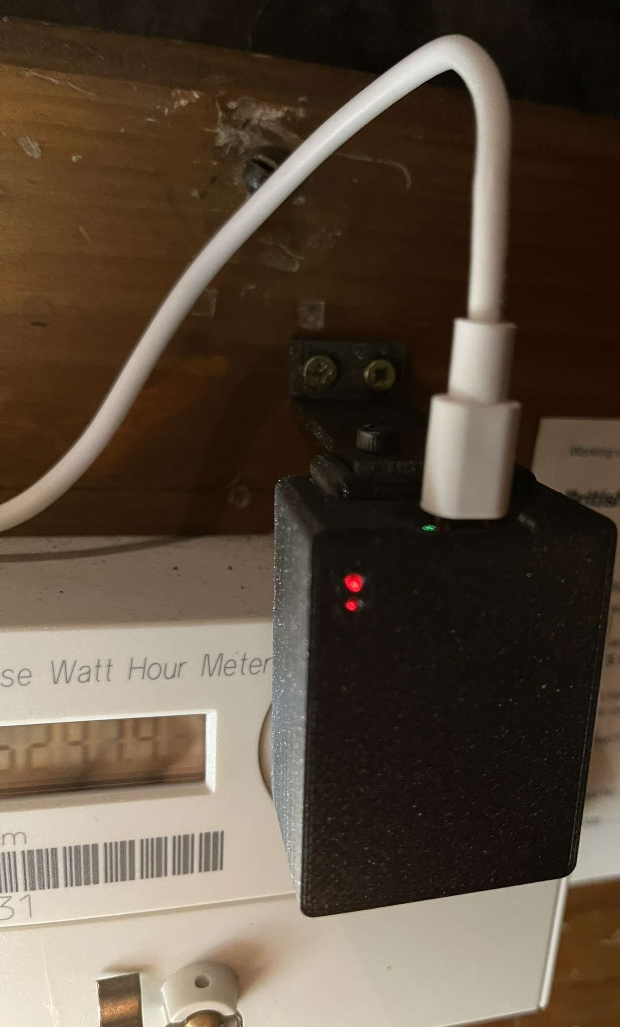 Utility Meter Pulse Optical Counter (Home Assistant Glow) with wall ...