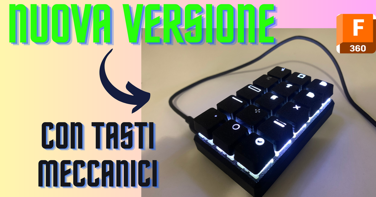 macro keyboard full customizable with mechanical switches (video ...