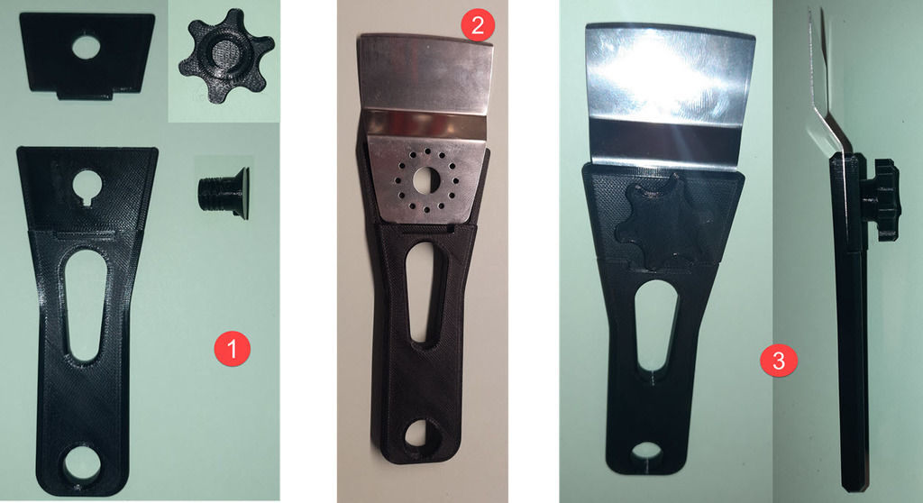 Handles for Oscillating Tool adapter - scraper and grinding attachment ...