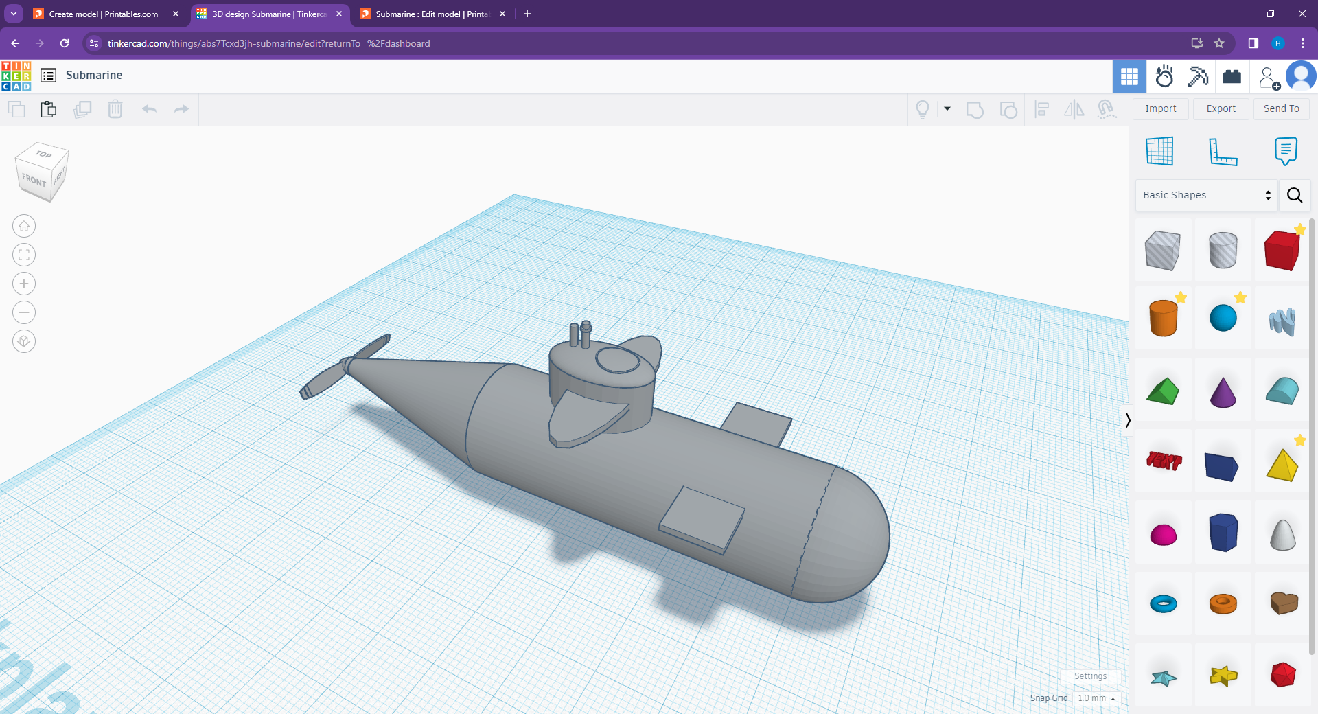 Submarine by Harley Pearson | Download free STL model | Printables.com