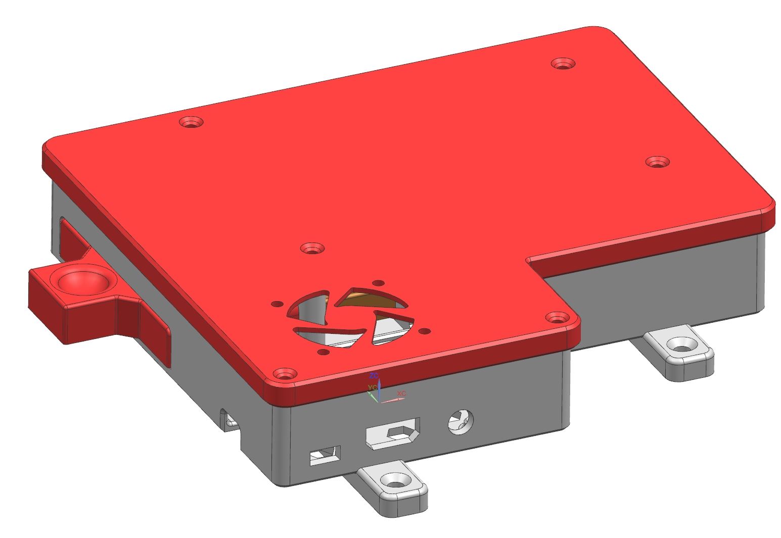 Raspberry Pi 3B + HDD USB 2.5 SATA case by Paragon | Download free STL ...