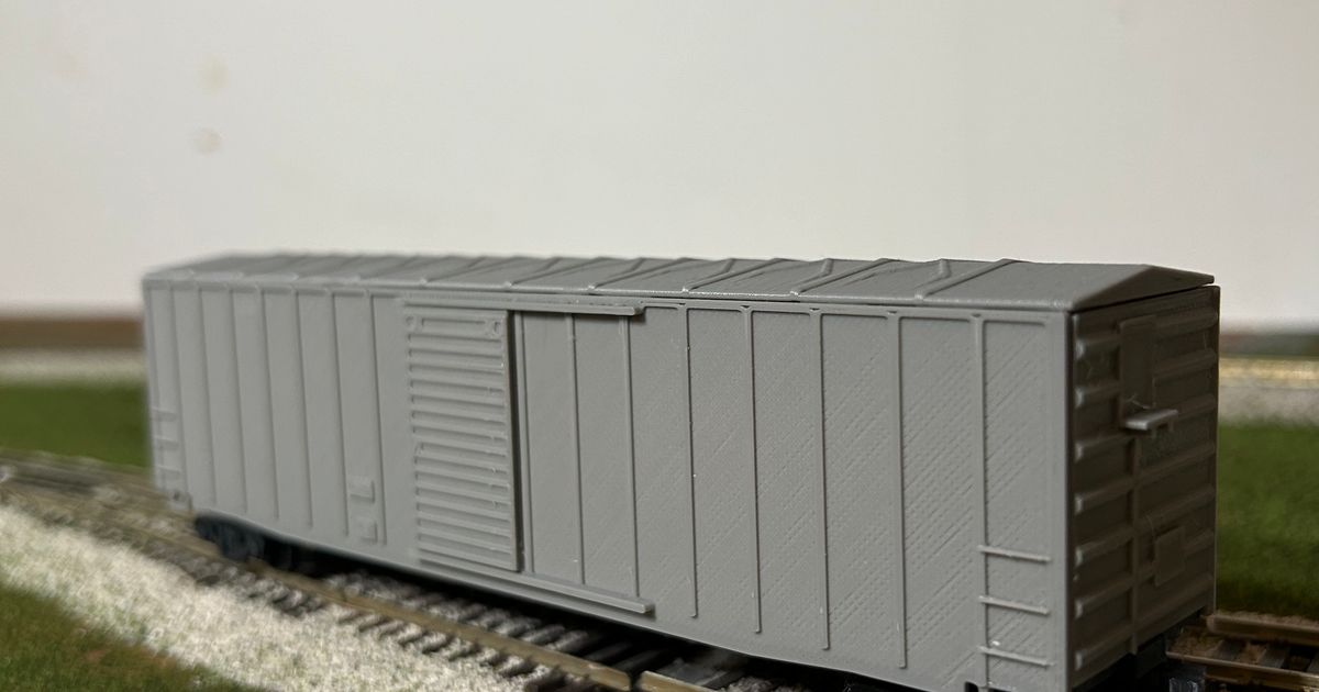 50 ft braced box car H0 by Alkazander | Download free STL model ...