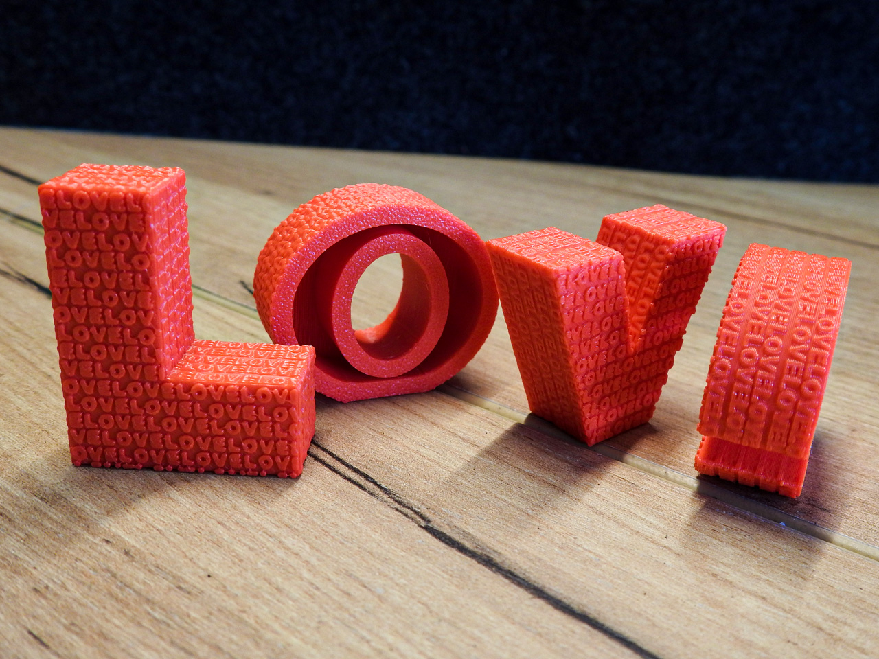 Love in printable letters by DSt | Download free STL model | Printables.com