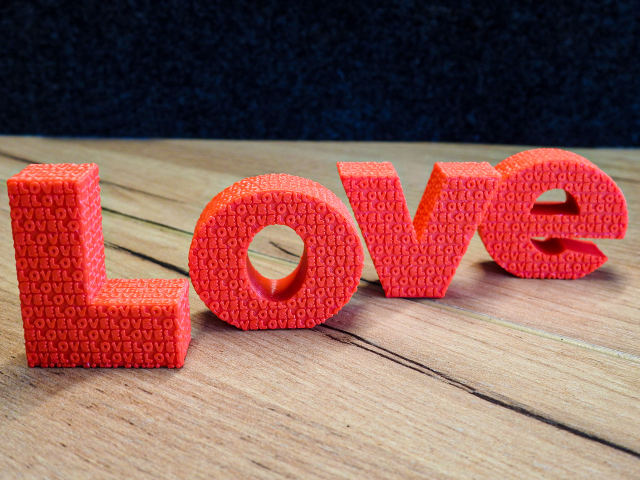 Love in printable letters by DSt | Download free STL model | Printables.com