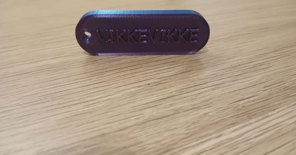 Keychain by Vince Goossens | Download free STL model | Printables.com