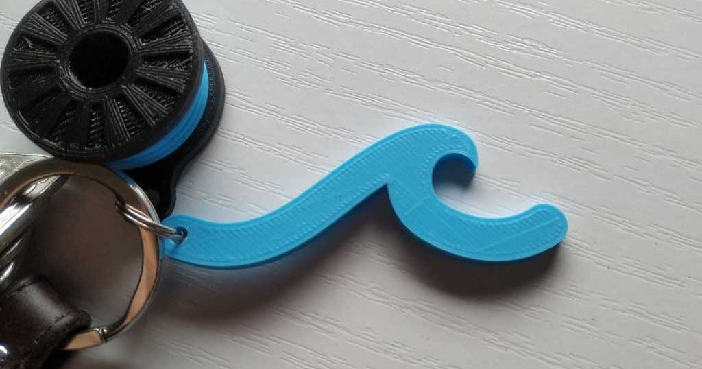 Wave Keychain by José Aguilar Martínez | Download free STL model ...