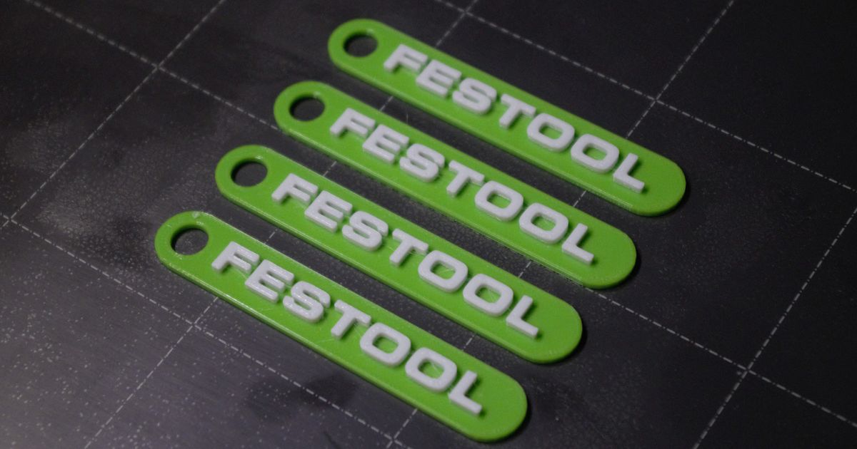 Festool - Keychain by Piotr Kamycki | Download free STL model ...