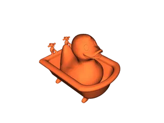 Bathtub duck by SplendidMouse | Download free STL model | Printables.com