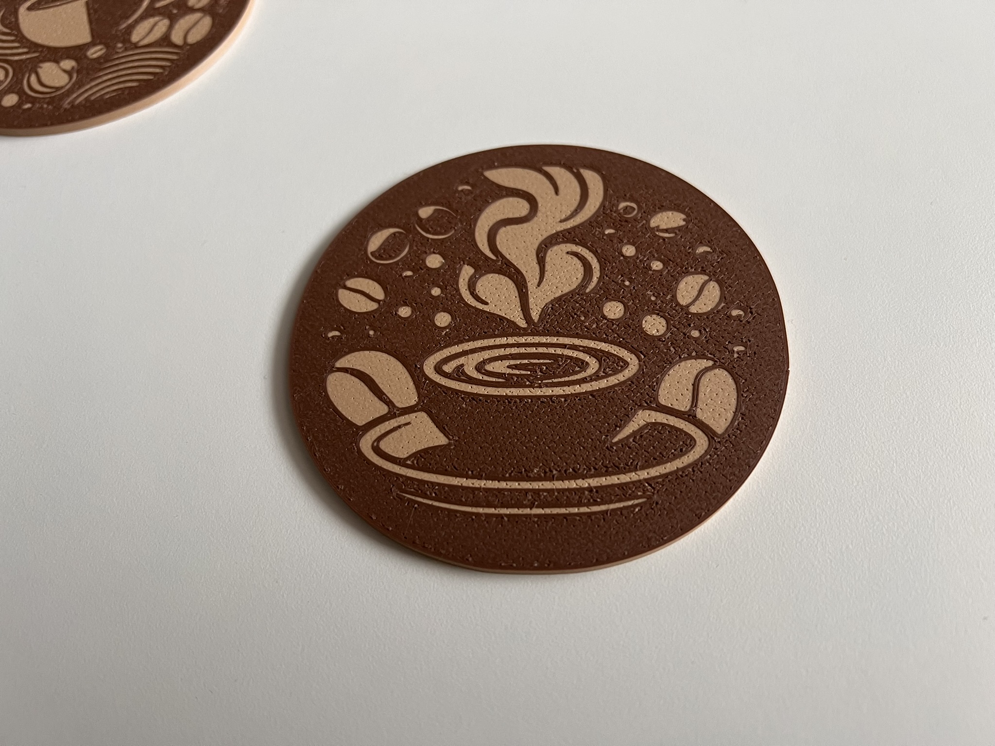 Coaster - Coffee & Love by jdormer9 | Download free STL model ...